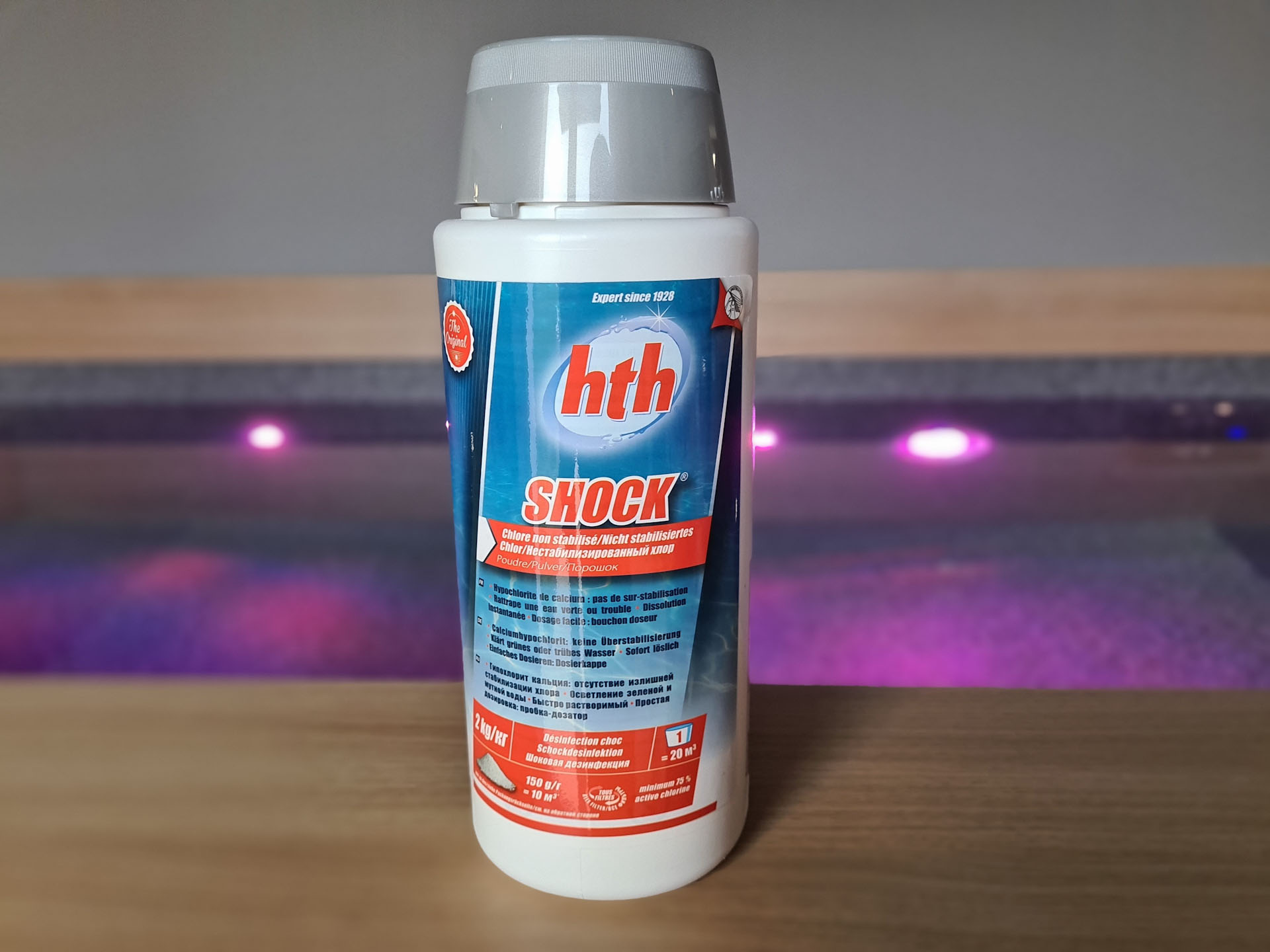 Chlore SHOCK poudre 2Kg - HTH - Pool and Co